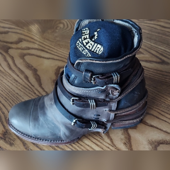 Freebird by Steven | Shoes | Freebird Crue Booties Size 9 Grey Multi ...